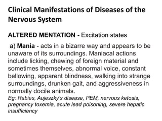Diseases of nervous system Veterinary Neurology | PPTX
