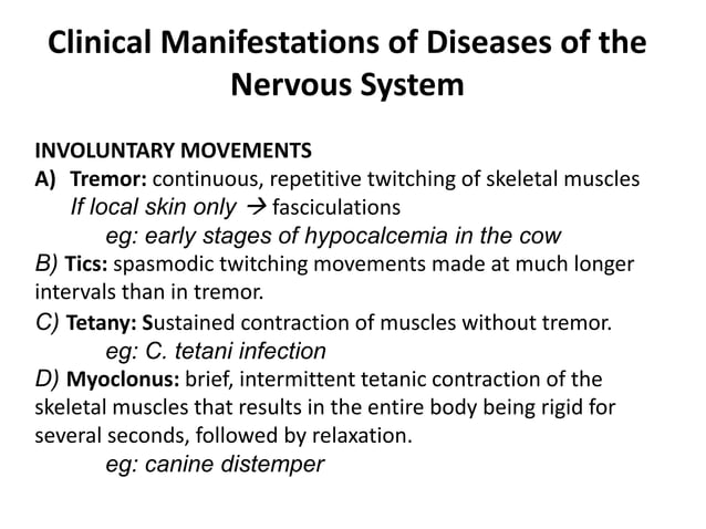 Diseases of nervous system Veterinary Neurology | PPTX | Brain and ...
