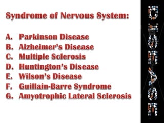 Diseases of nervous system report | PPT