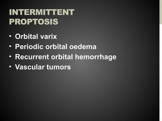 diseases of orbit of eye related concepts | PPTX