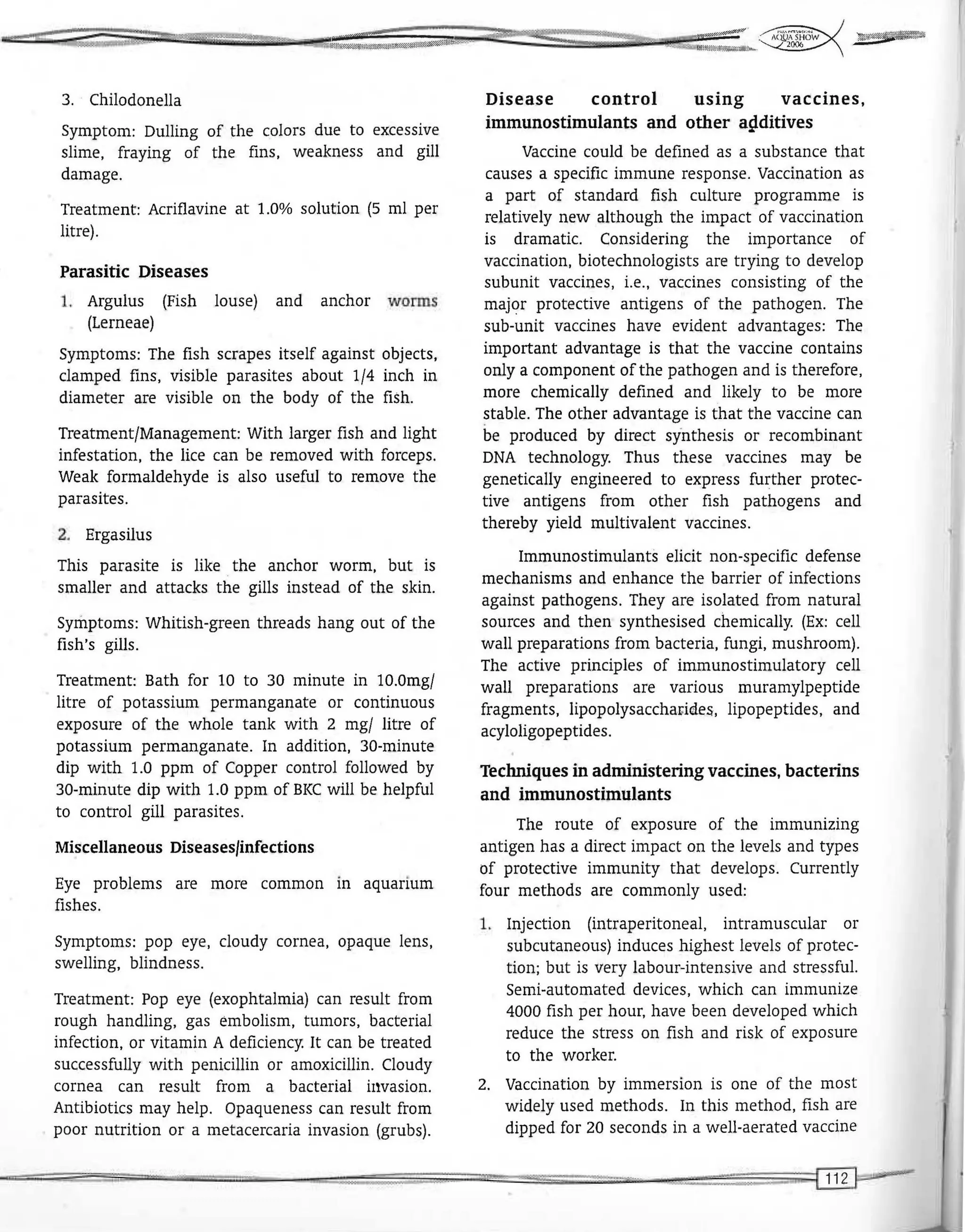 Diseases of Ornamental fishes and their control | PDF | Infectious ...