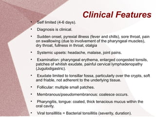 Diseases of palatine tonsil | PPT