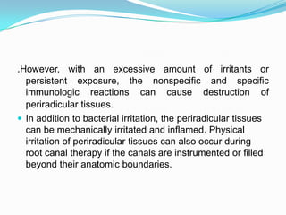 Diseases of periradicular tissues by dr ramesh bharti | PPTX