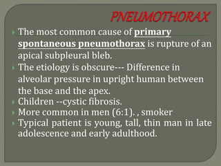 Diseases of pleura | PPTX