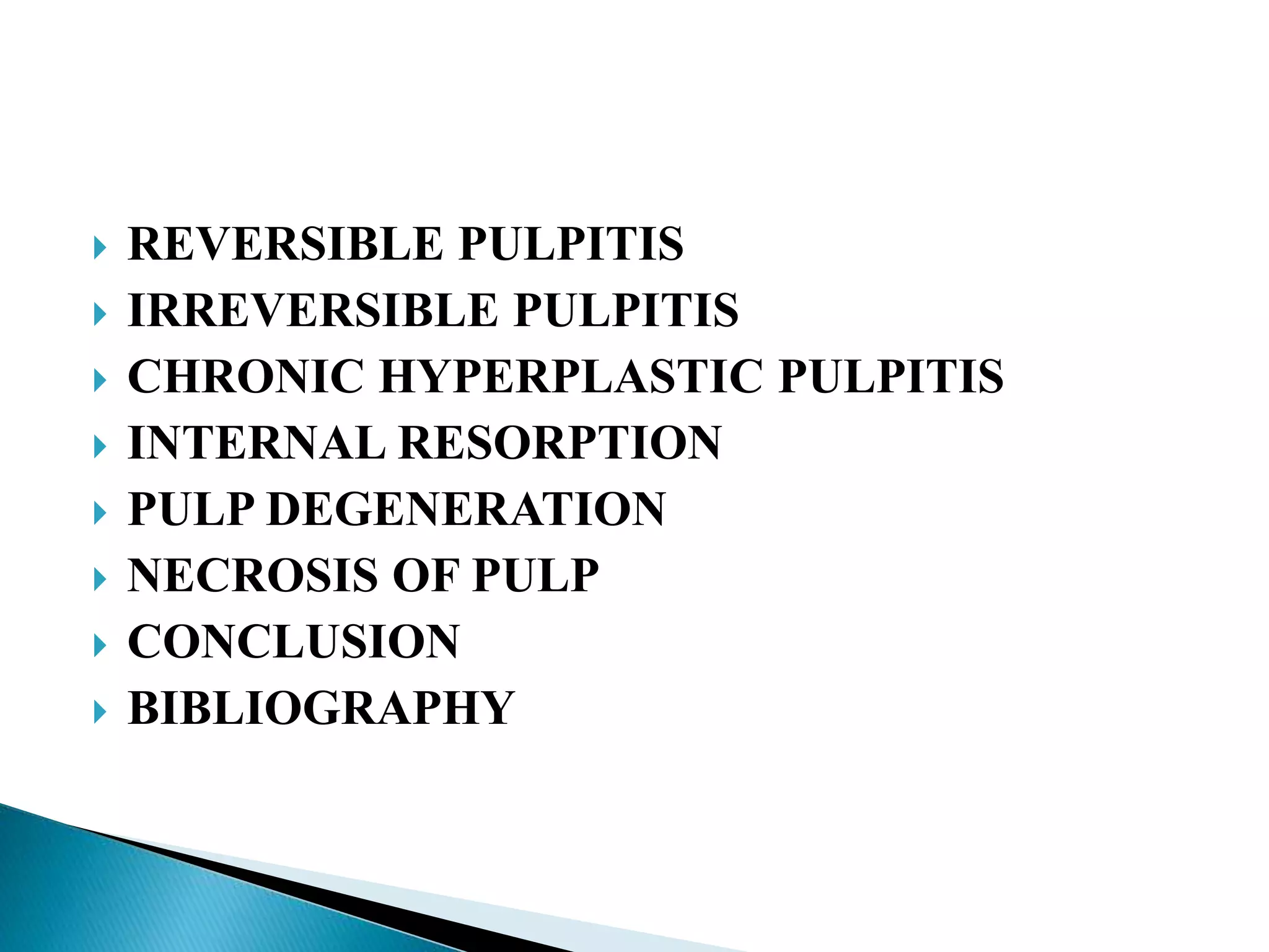 Diseases of pulp | PPTX
