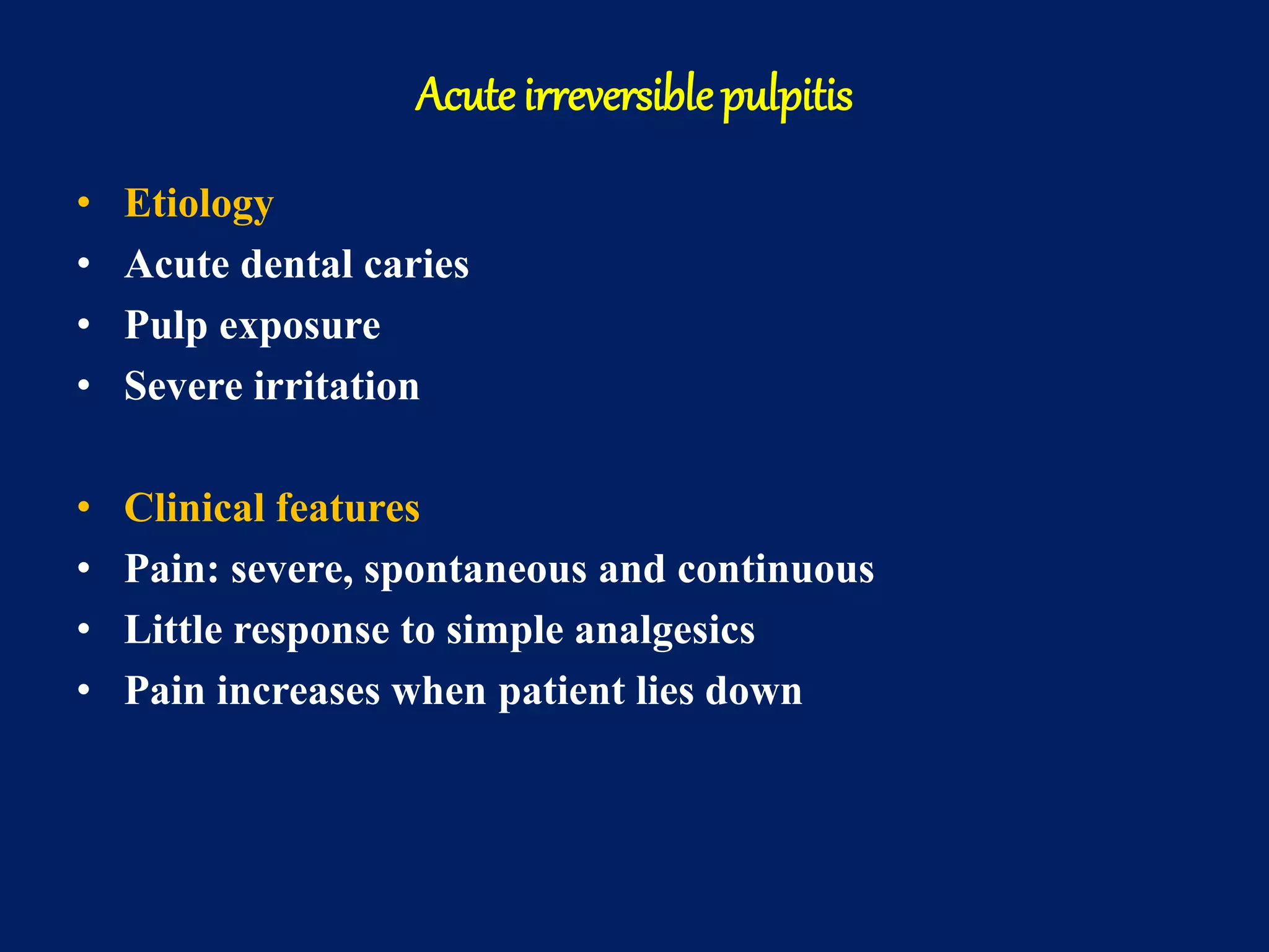 Diseases of pulp and periapical tissues | PPTX