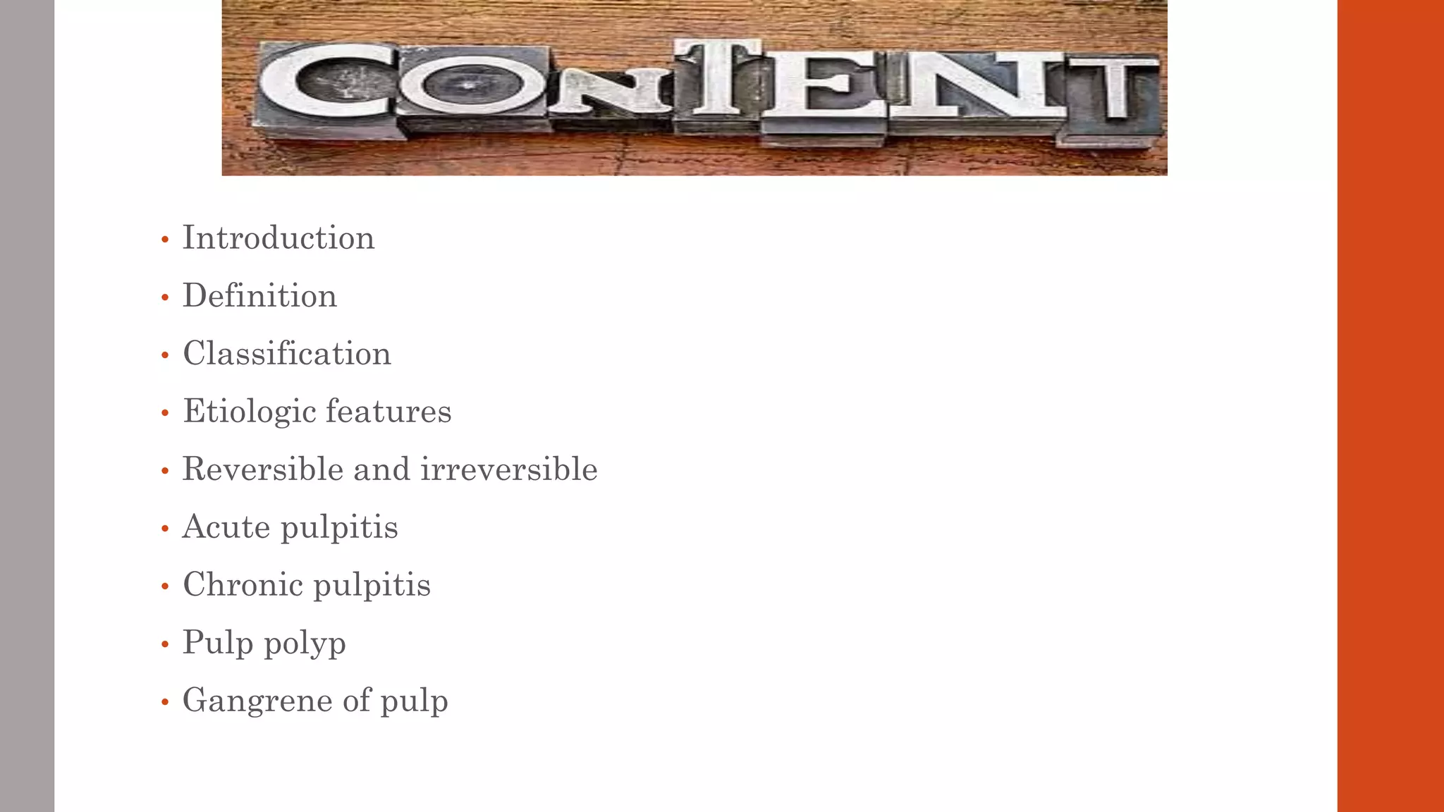 Diseases of pulp for ugs | PPTX