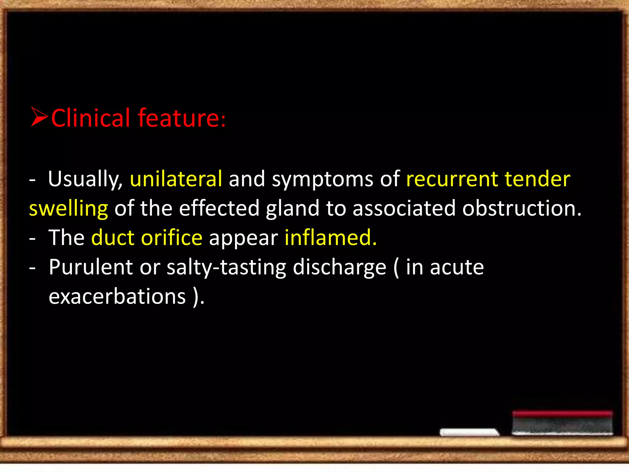 Oral Pathology - Diseases of salivary glands | PPTX