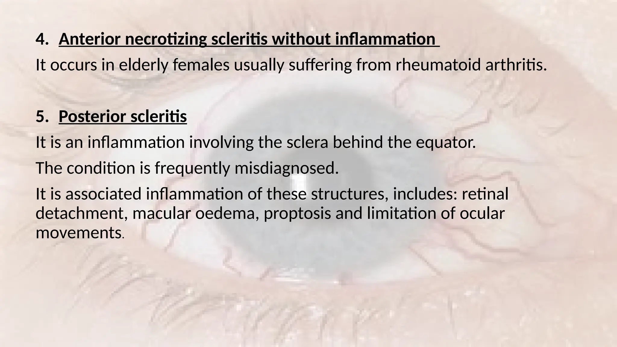 DISEASES OF SCLERA, DISEASES OF SCLERApptx | PPTX
