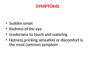 Diseases of sclera.ppt scleritis is an inflammatory disease | PPT
