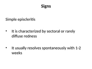 Diseases of sclera.ppt scleritis is an inflammatory disease | PPT