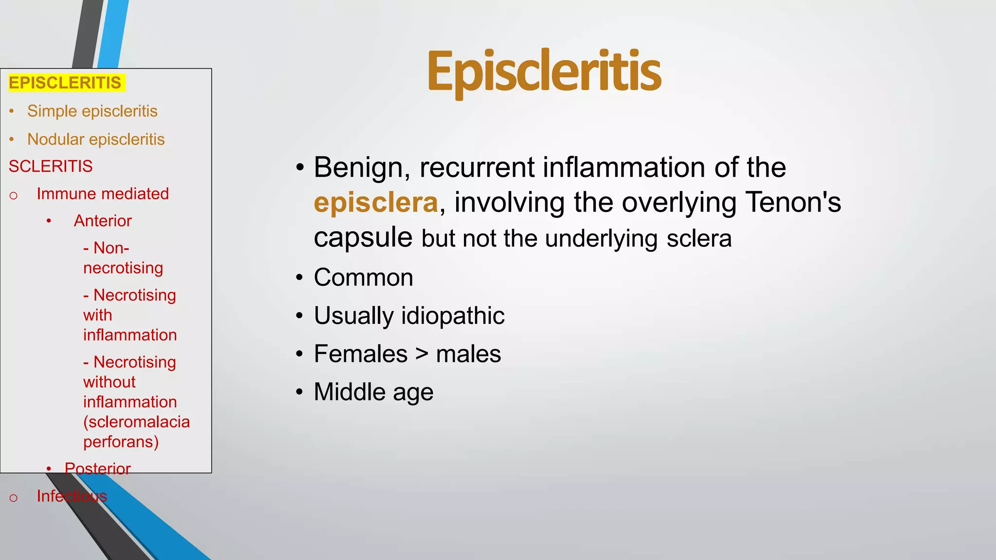 Diseases of sclera | PPTX