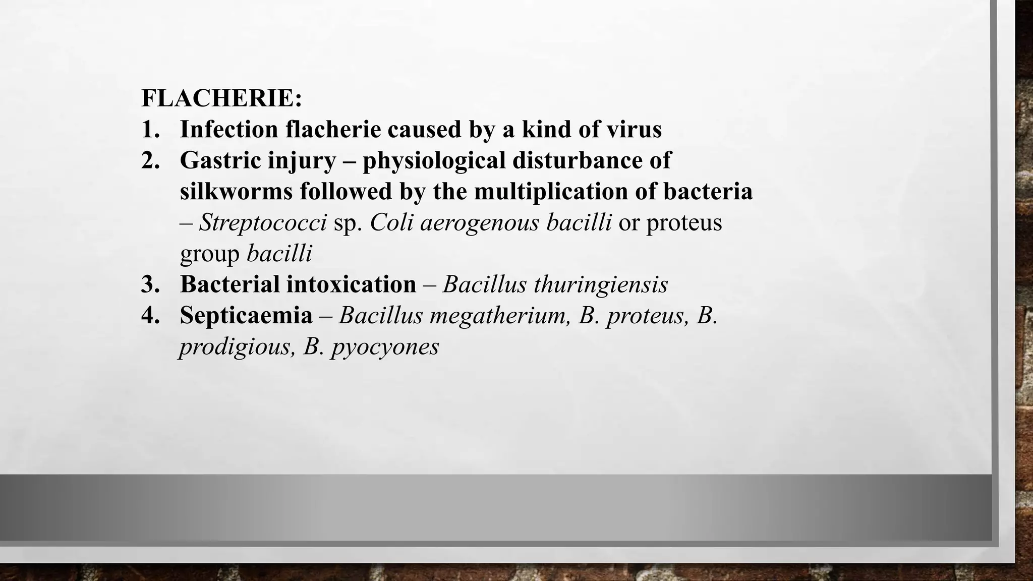 Diseases of silkworm | PPTX