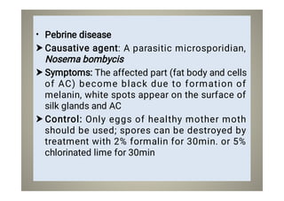 Diseases of Silk Worm in Sericulture ppt.pdf