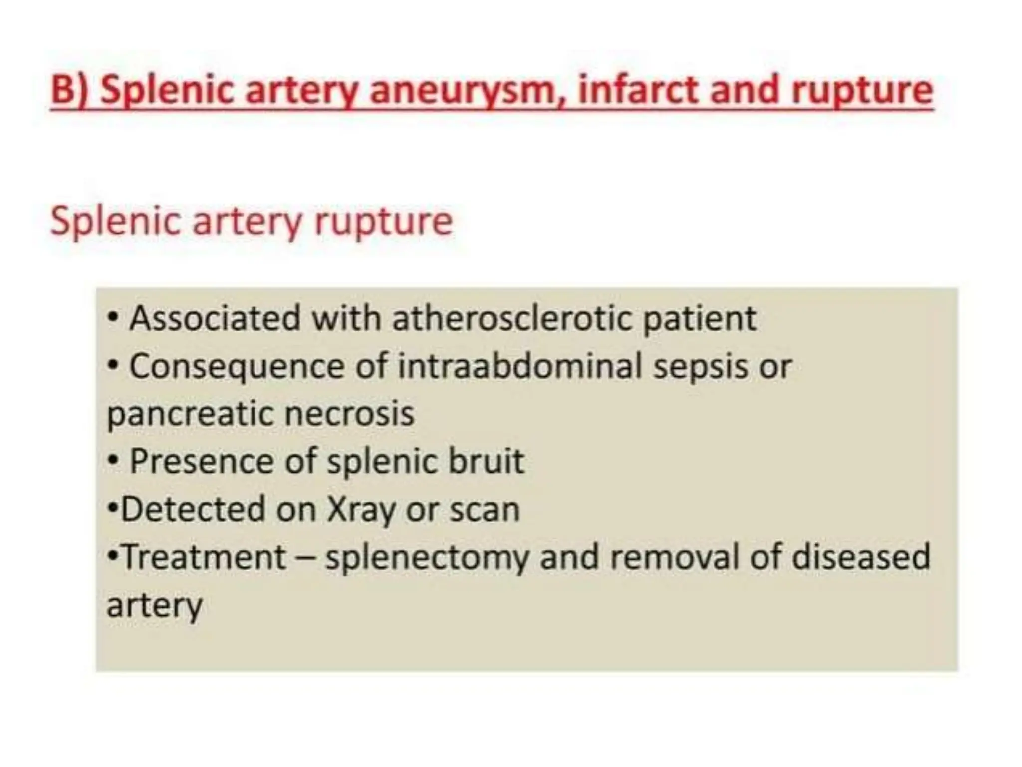 Diseases of Spleen, treatment with surgical treatment | PPTX