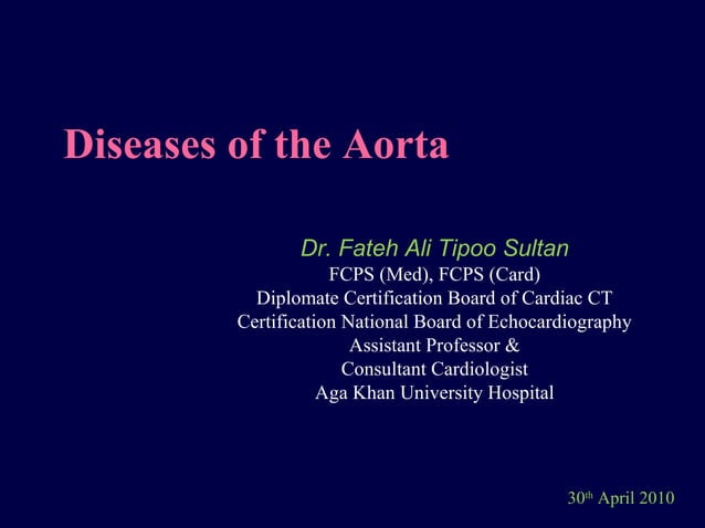 Diseases of the aorta | PPT | Blood Disorders | Diseases and Conditions