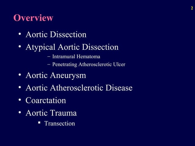 Diseases of the aorta | PPT | Blood Disorders | Diseases and Conditions