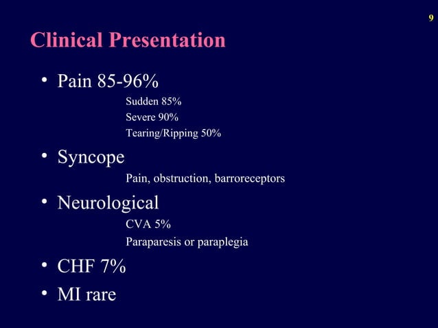 Diseases of the aorta | PPT | Blood Disorders | Diseases and Conditions