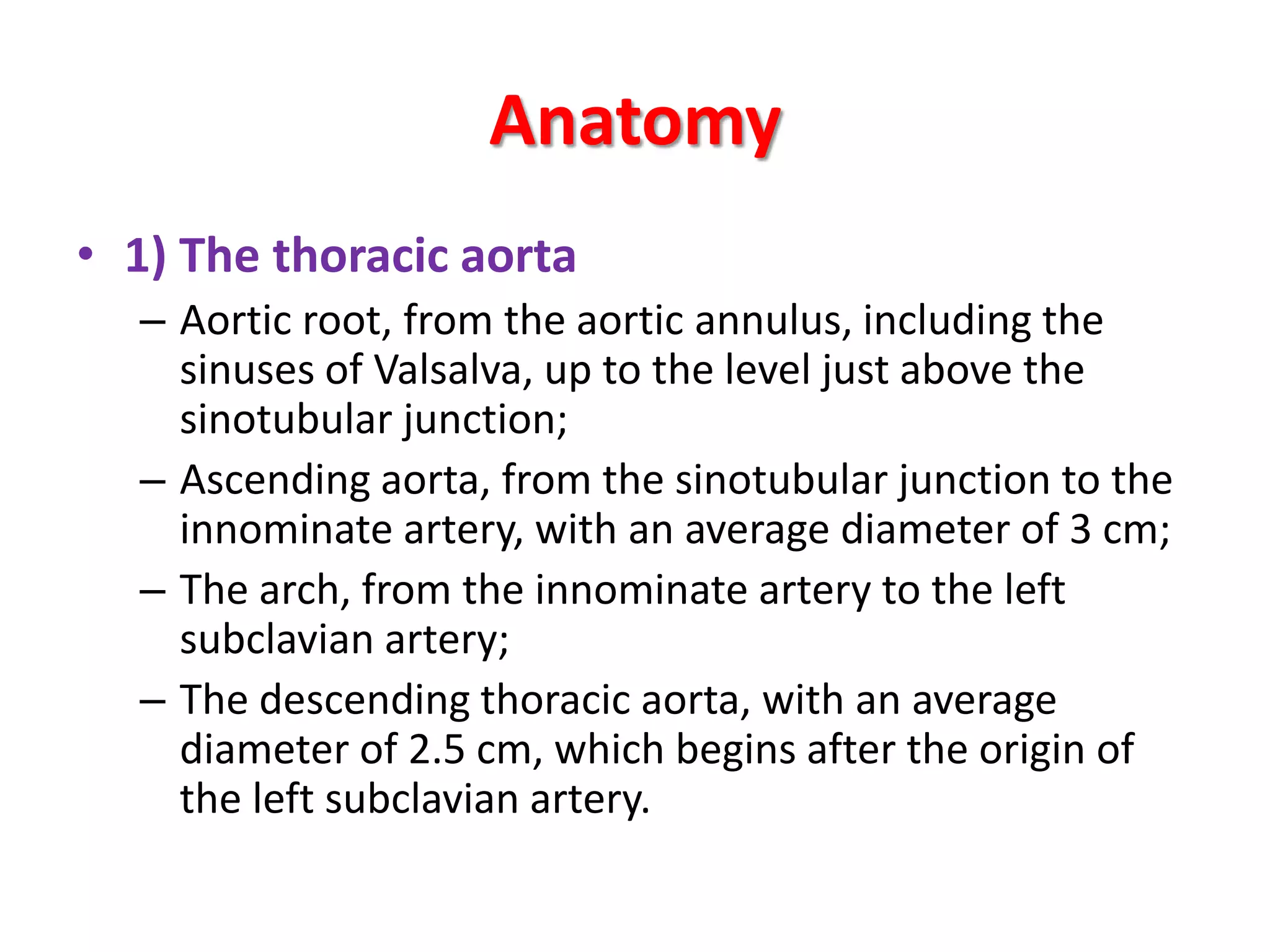 Diseases of the aorta | PPTX