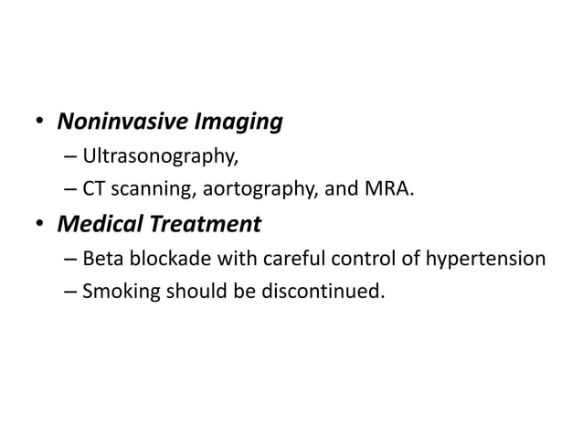 Diseases of the aorta | PPTX | Heart and Cardiovascular Diseases | Diseases and Conditions