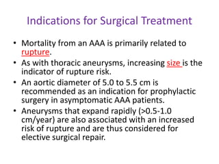 Diseases of the aorta | PPTX