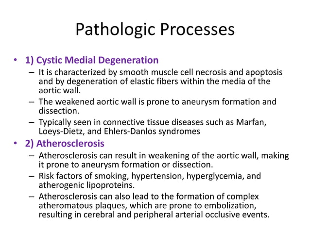 Diseases of the aorta | PPTX | Heart and Cardiovascular Diseases | Diseases and Conditions