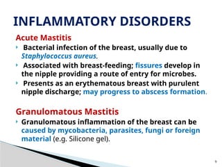 DISEASES OF THE BREAST and their management | PPTX
