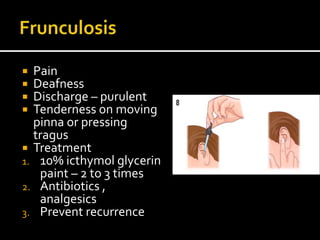 Diseases of the external ear | PPTX