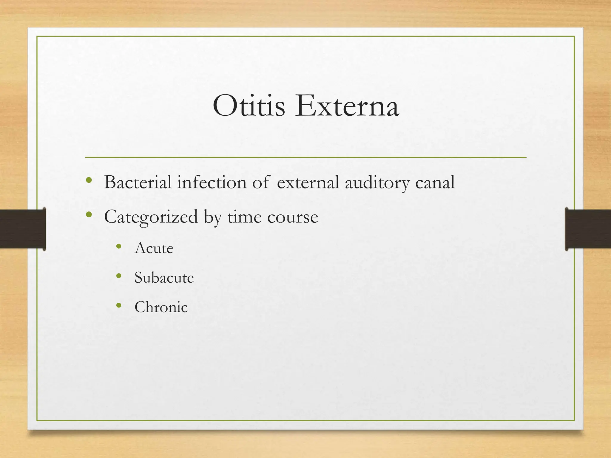 Diseases of the external ear and anatomy of the ear | PPT