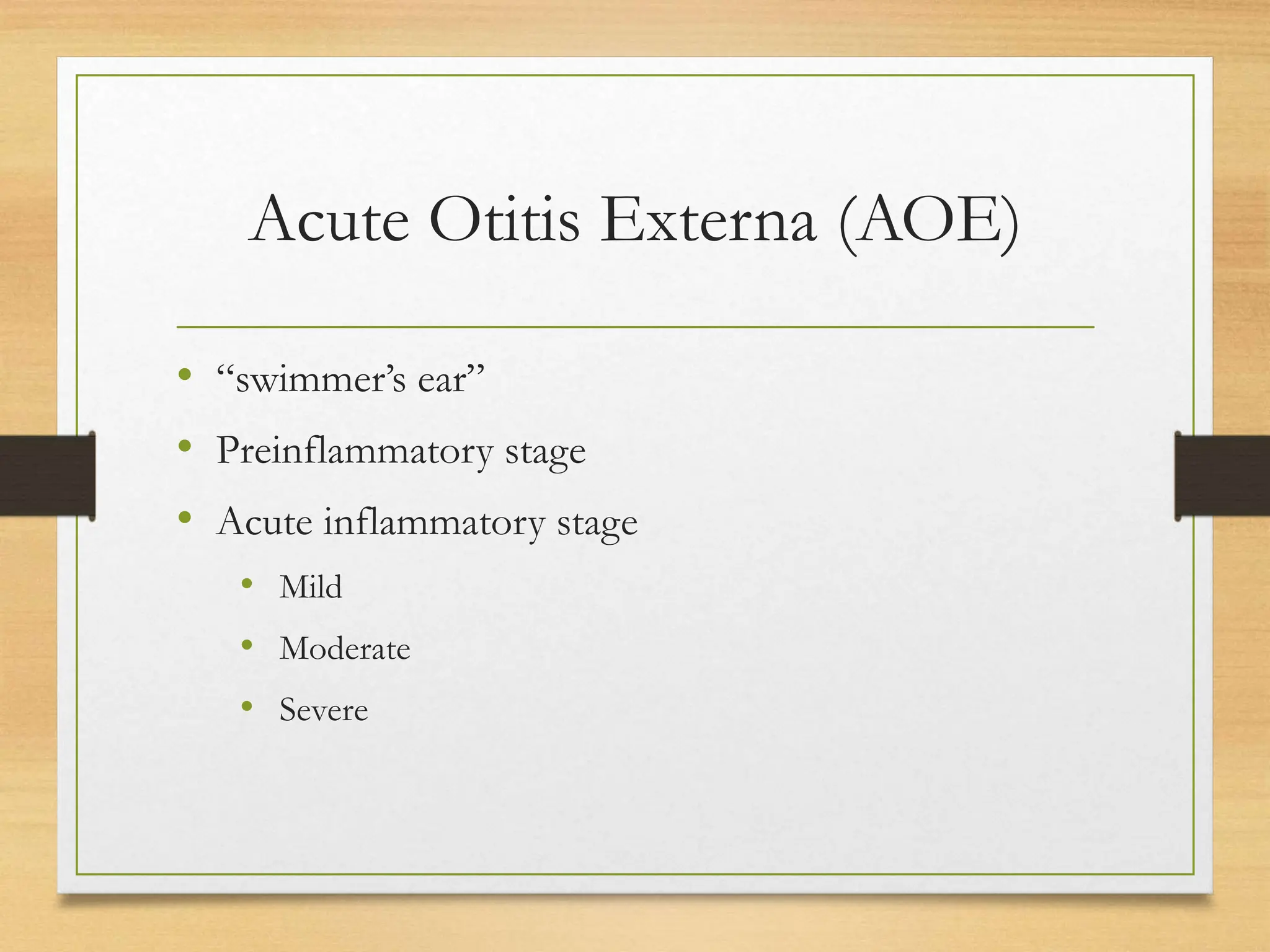 Diseases of the external ear and anatomy of the ear | PPT