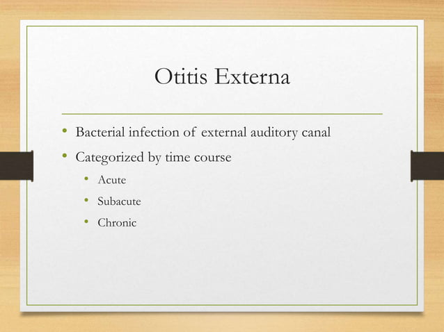 Diseases of the external ear and anatomy of the ear | PPT