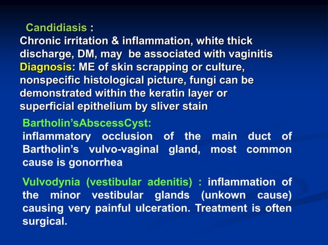 Diseases of the female genital tract | PPTX | Sexual Conditions ...