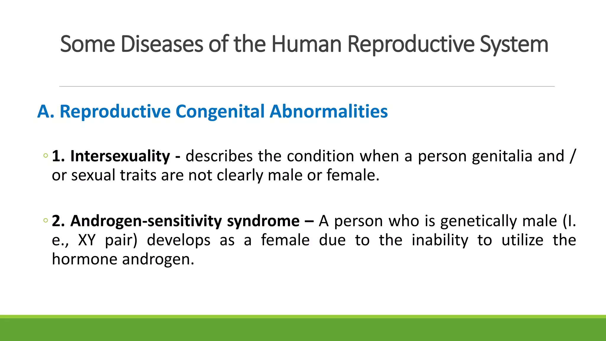 Diseases of the human reproductive system | PPT