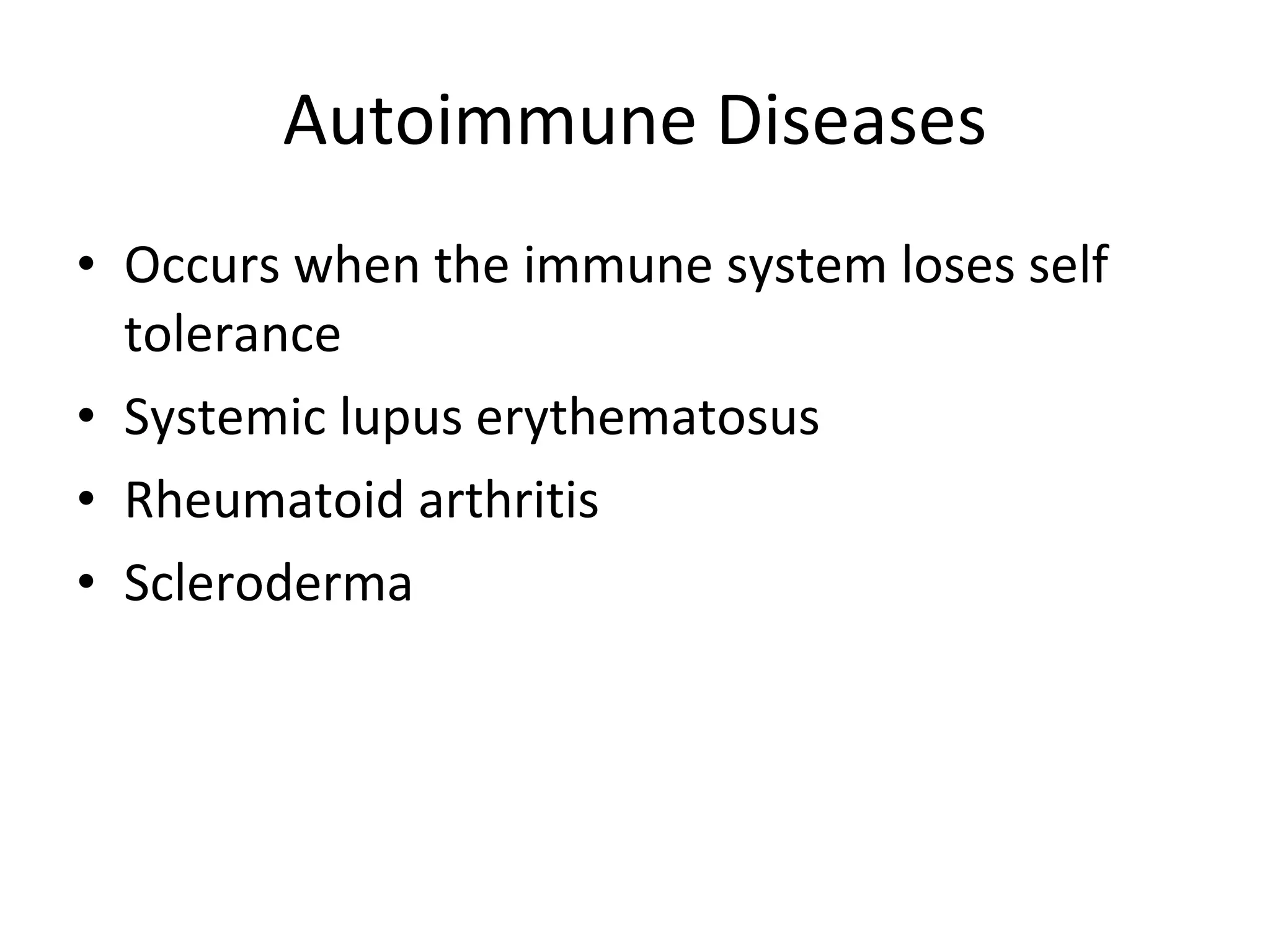 Diseases Of The Immune System (2) | PPT