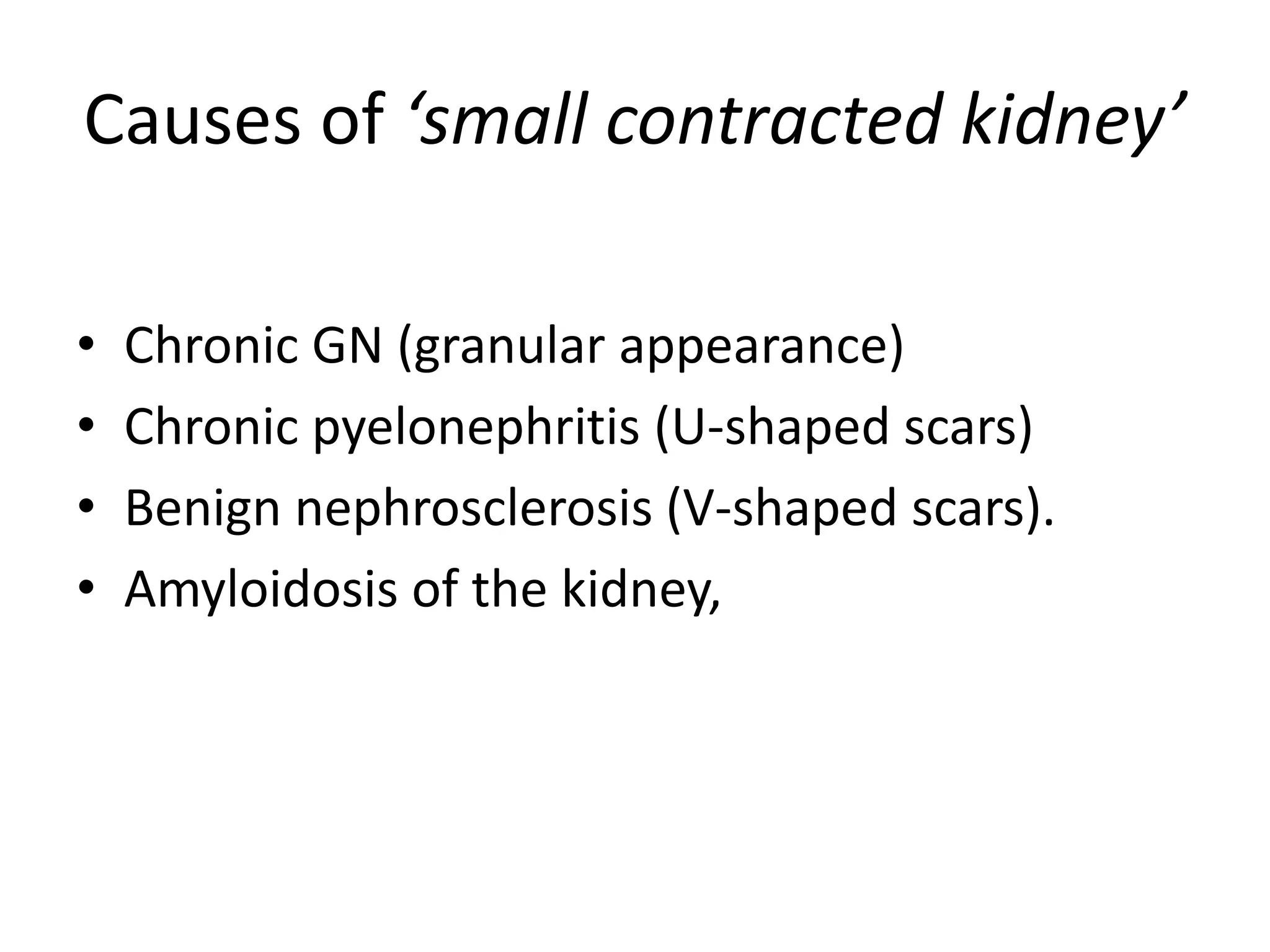 Diseases of the kidney | PPTX