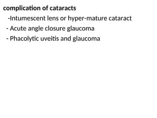 DISEASES OF THE LENS.ppt bagggggbhggggggg | PPT