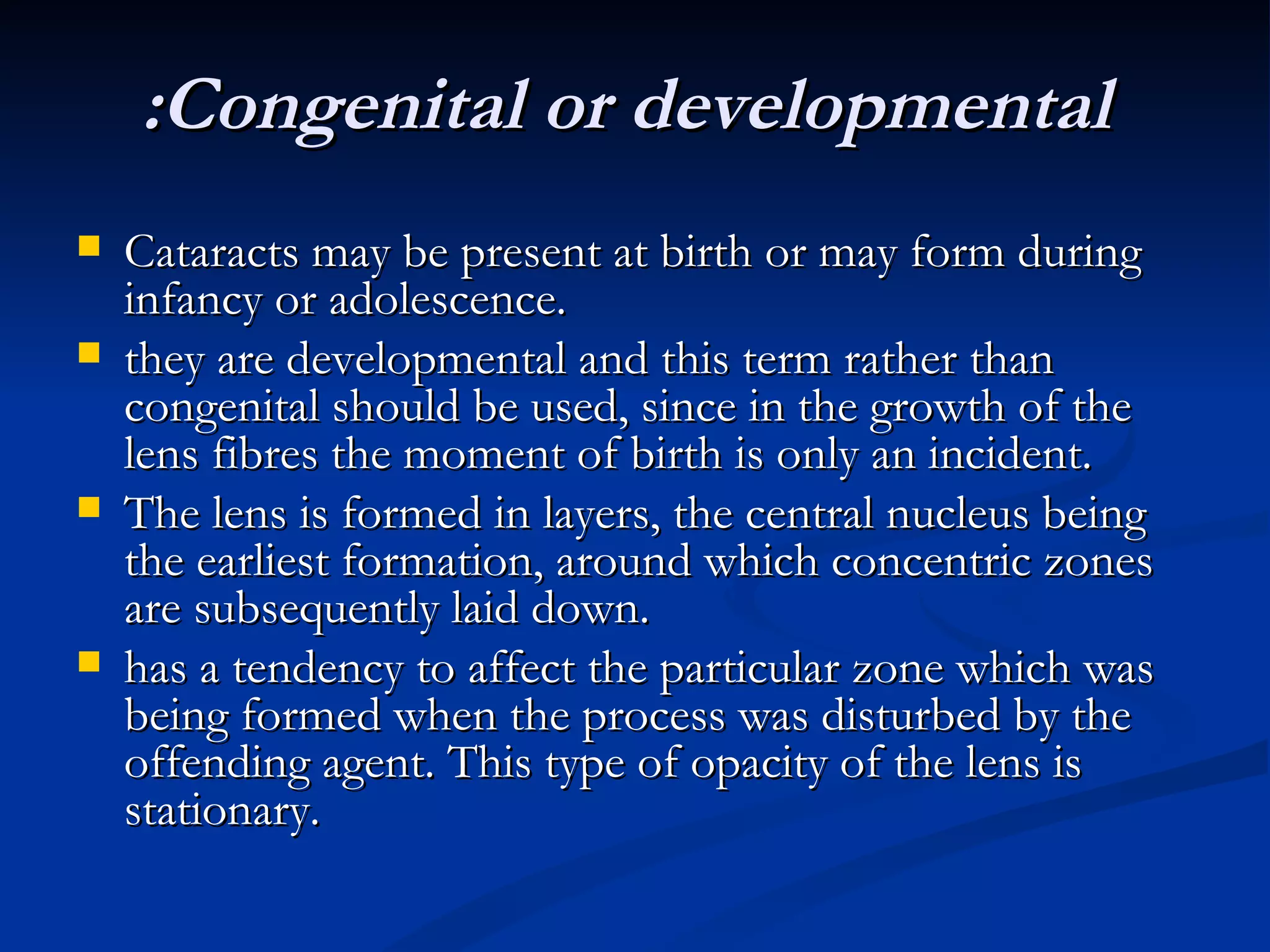 ophthalmology.Diseases of the lens.(dr.baxtyar) | PPT