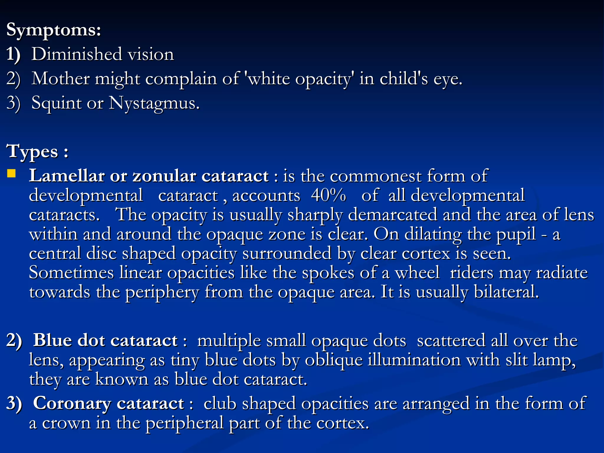 ophthalmology.Diseases of the lens.(dr.baxtyar) | PPT