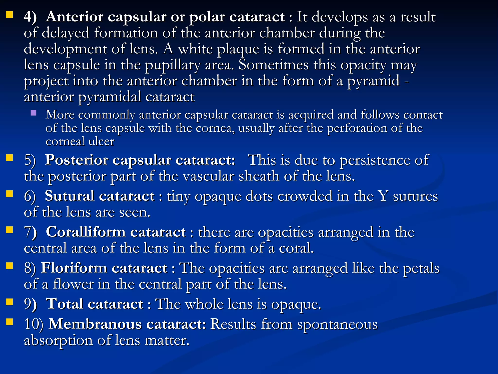 ophthalmology.Diseases of the lens.(dr.baxtyar) | PPT