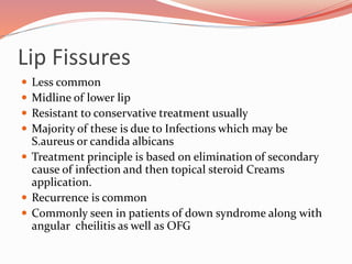 Diseases of the lips and tongue | PPTX