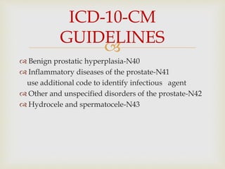 Diseases of the mal genital organs | PPT