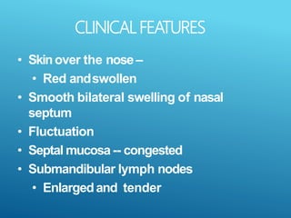 Diseases of the nasal septum | PPTX