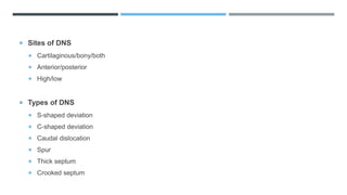 Diseases of the nasal septum | PPTX
