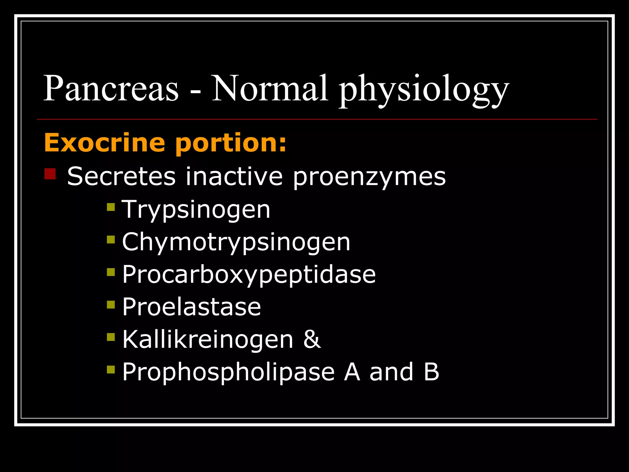 Diseases of the pancreas csbrp | PPT