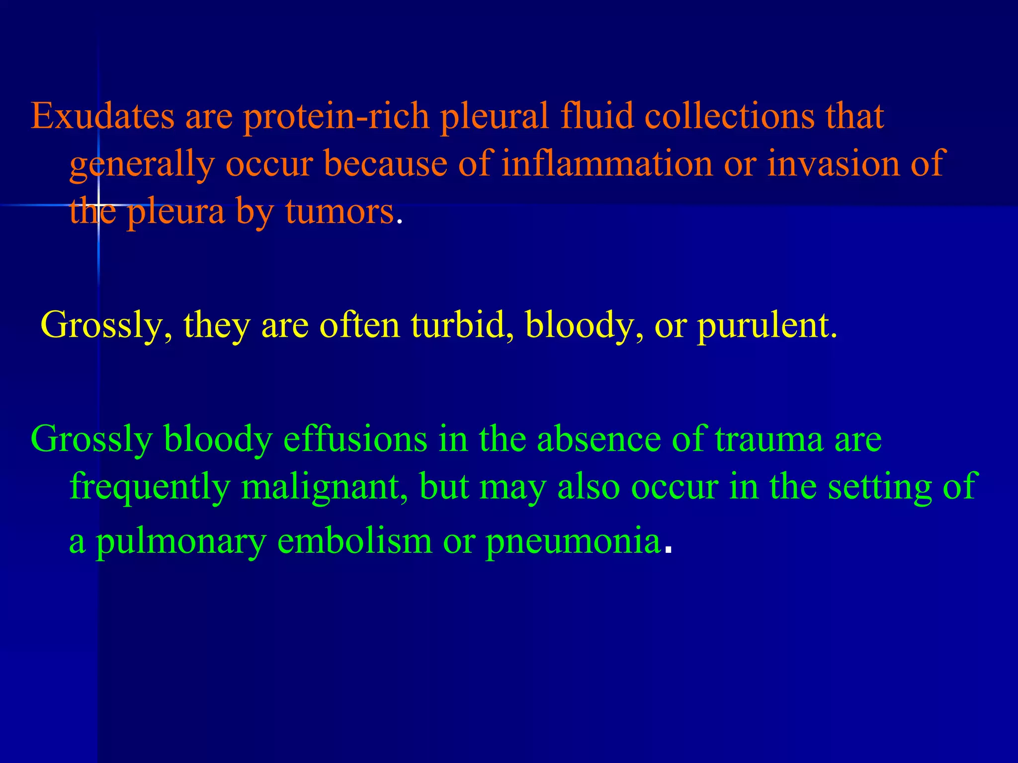 Diseases of the pleura and pleural space | PDF