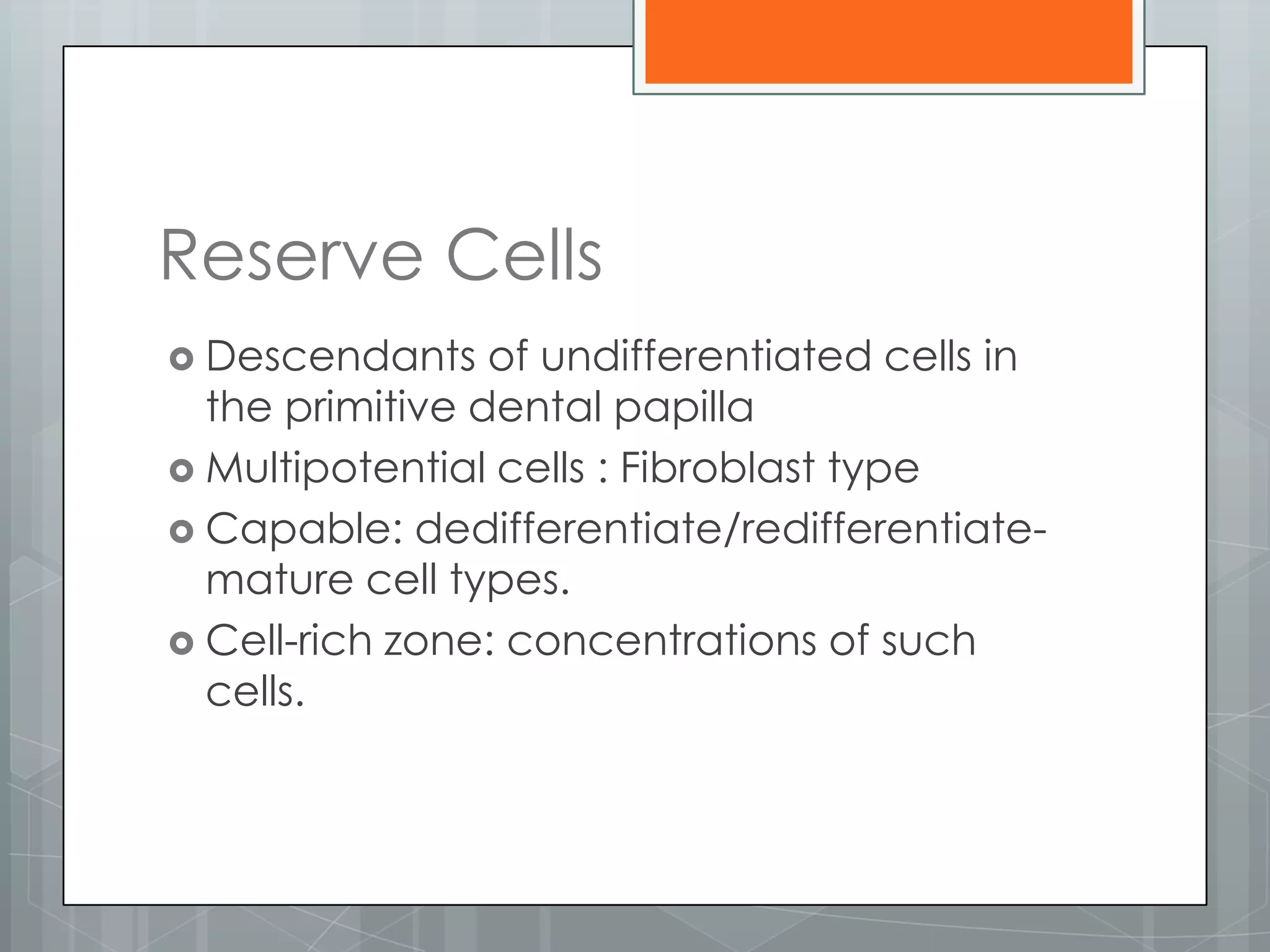 Diseases of the pulp:Part 1- Development, Physiology, Histology of ...