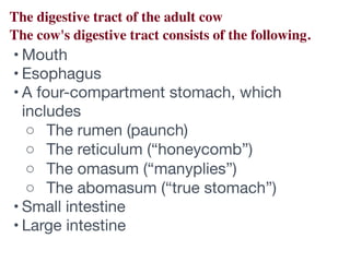 Diseases of the ruminant digestive tract | PDF