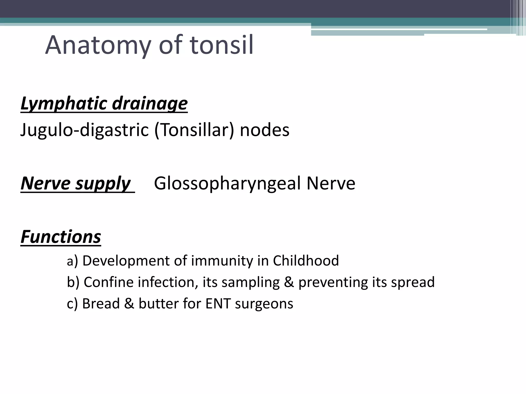 Diseases of tonsils and adenoids | PPTX