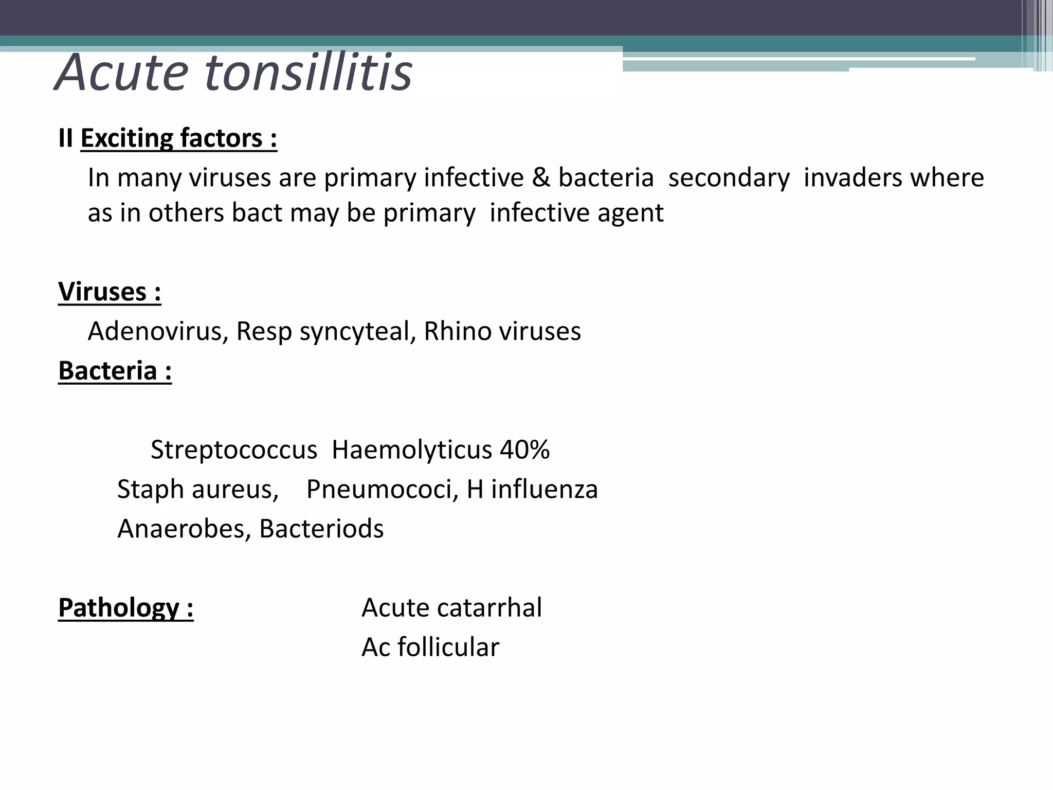Diseases of tonsils and adenoids | PPTX