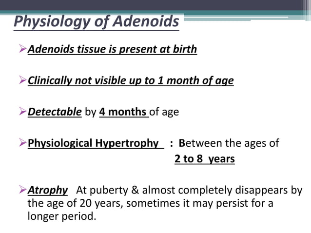 Diseases of tonsils and adenoids | PPTX | Ear, Nose and Throat ...
